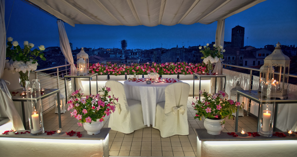 Private terrace with a view on the Grand Canal, the most romantic ...
