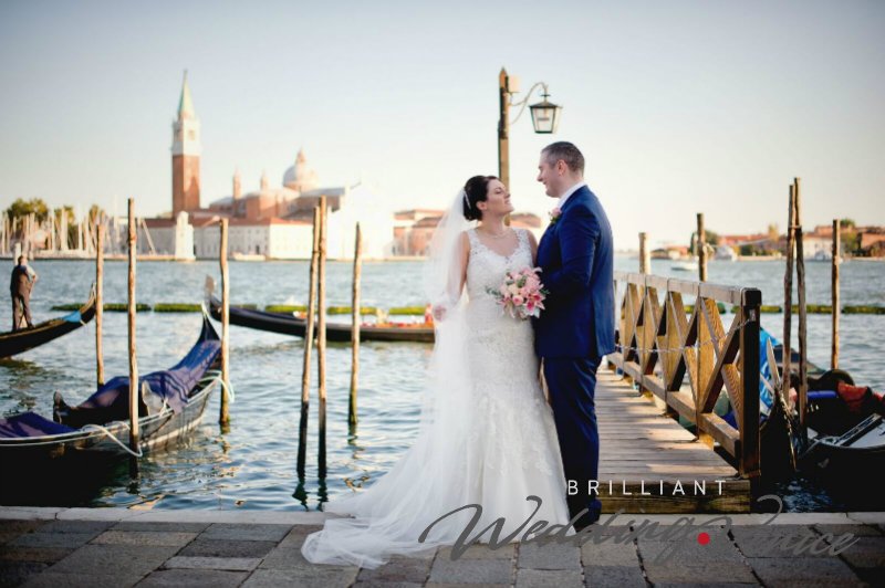 Catholic wedding in the crypt of St. Mark's Basilica
