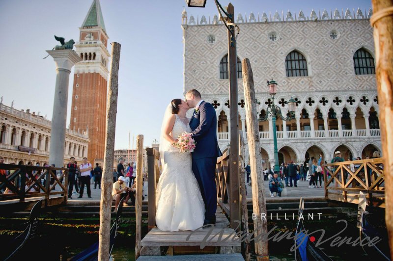 Catholic wedding in the crypt of St. Mark's Basilica